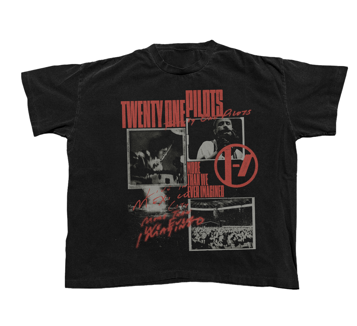 “IMAGINED” SCRIPT PHOTO TEE – Twenty One Pilots